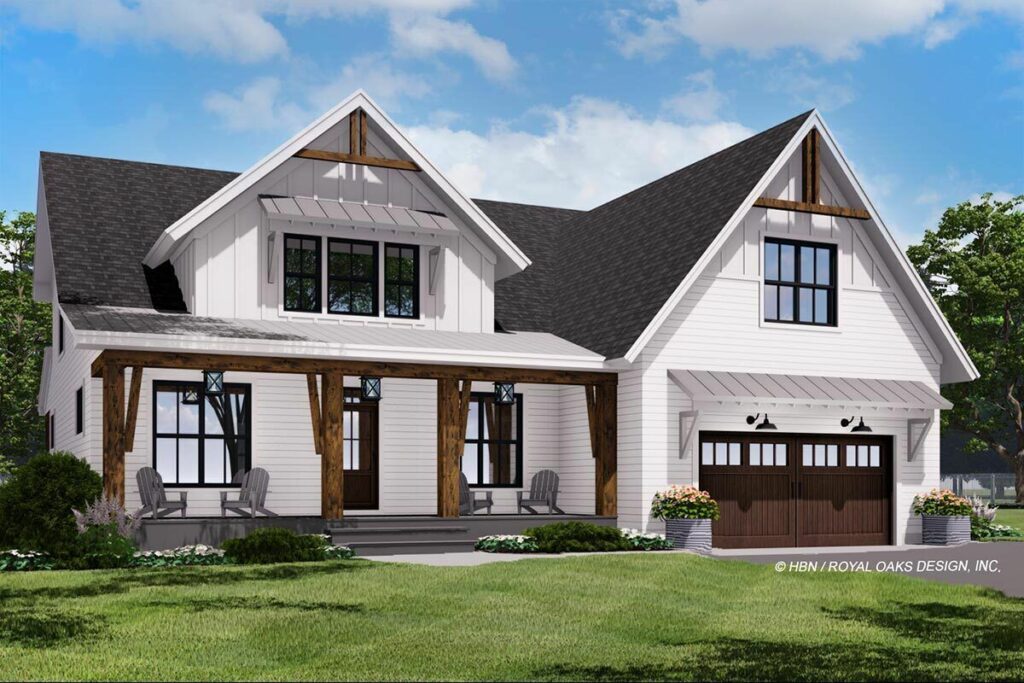 3-Bedroom 1-Story Modern Farmhouse with Loft and Optionally Finished ...